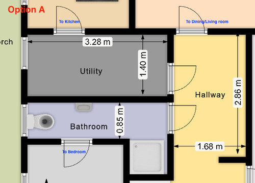 Help requested - Floorplan re-config for utility/shower-room | Houzz UK