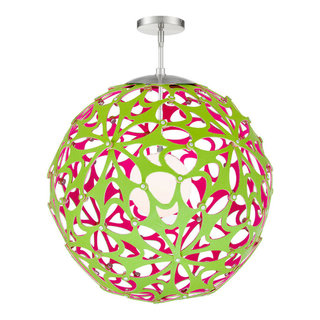 Groovy Round LED Pendant, 48" - Contemporary - Pendant Lighting - by ...
