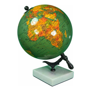 Globe With Marble Base, Multicolor - Traditional - World Globes - by ...