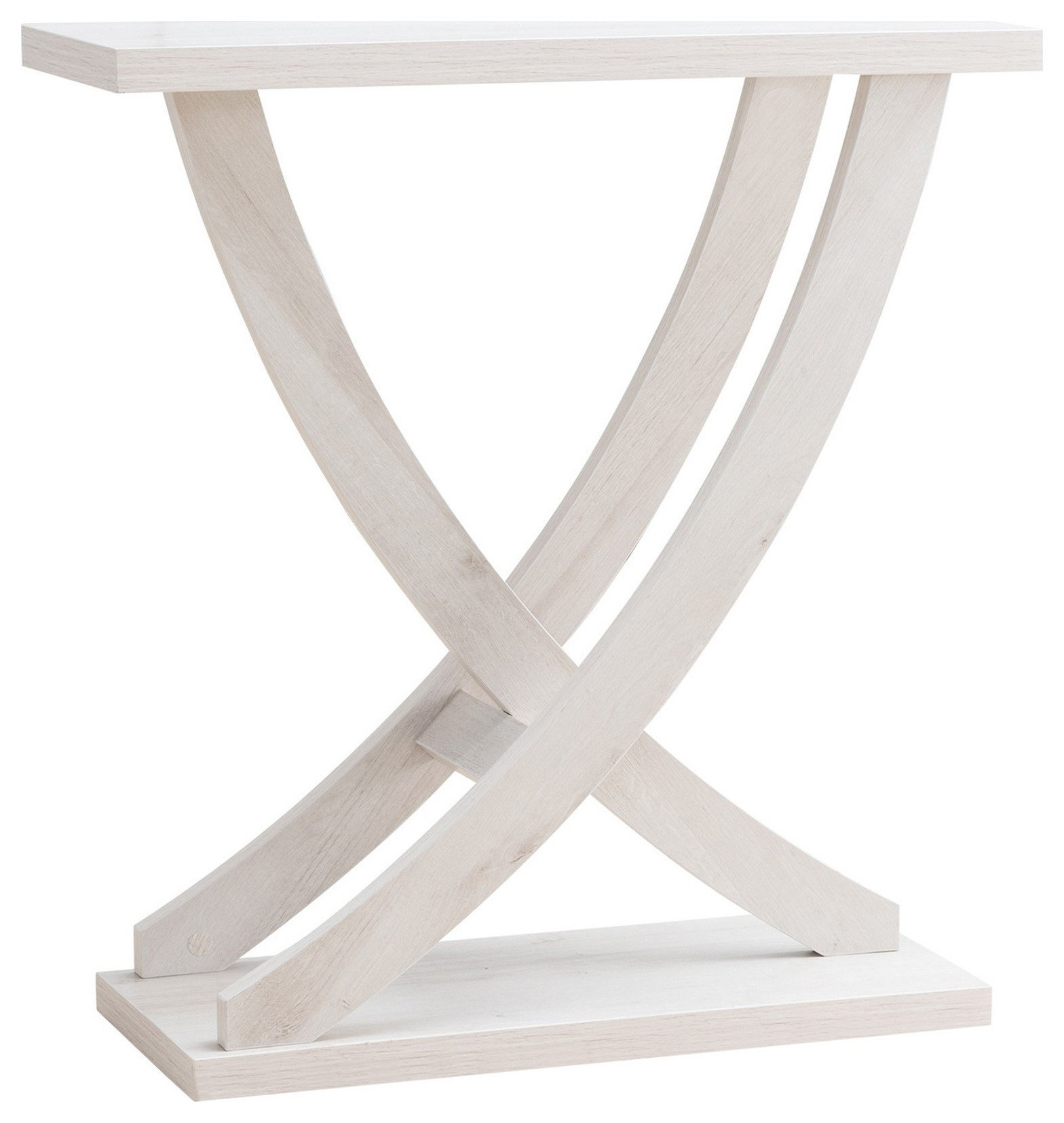 Benzara BM279756 Modern Console Sofa Side Table, Curved Legs, Wood ...