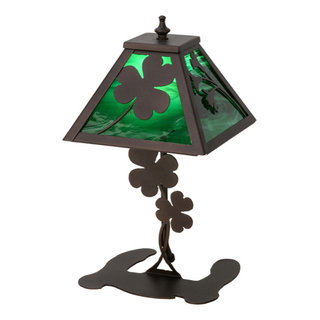 14.5H Shamrock Accent Lamp - Contemporary - Table Lamps - by Meyda ...
