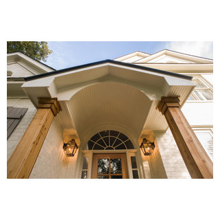 Timber portico with gable room and arched interior ceiling - Classique ...