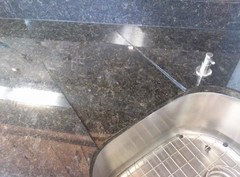 Drain runnels carved into quartz countertop?