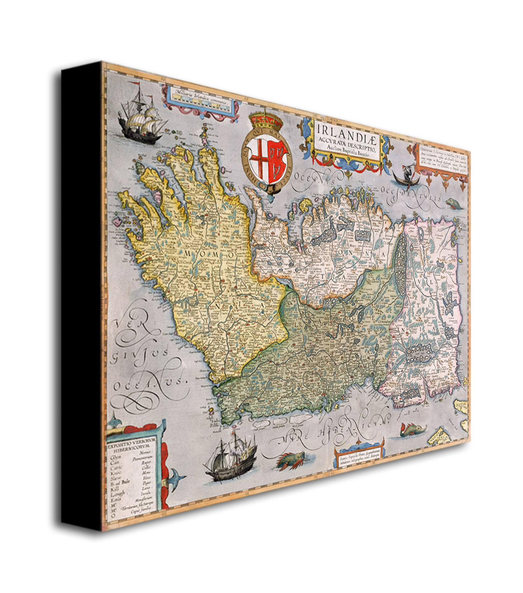 'Map of Ireland' Canvas Art, 24" x 32" - Traditional - Prints And ...