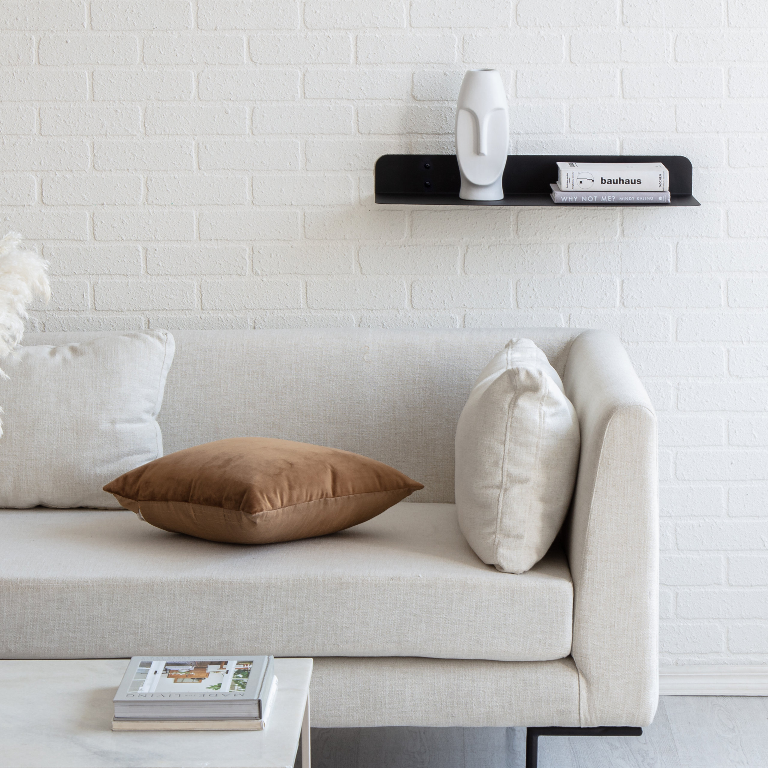 Saffron Fabs Metal Wall Shelves, 24x8 - Transitional - Display And Wall ...