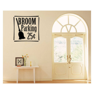 Broom Parking Vinyl Wall Decal hd134, 60 in. - Contemporary - Wall ...