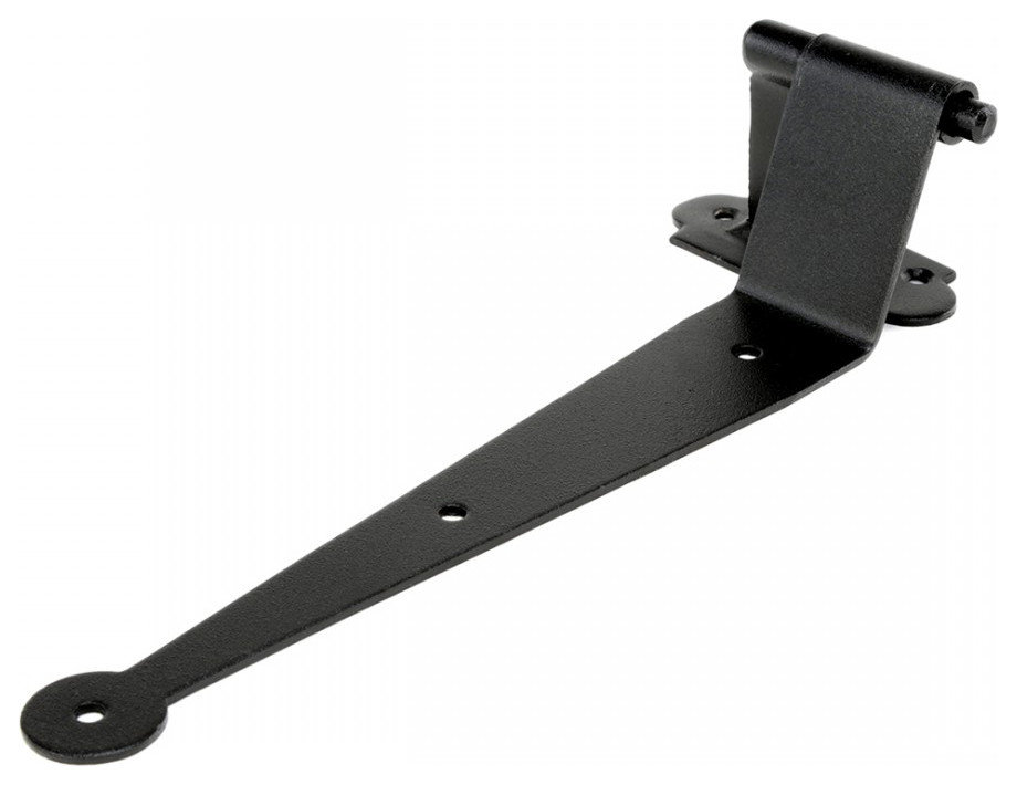 Black Offset Strap Hinge Lift Off Pintle Hinges Cast Iron 11 3/4" L ...