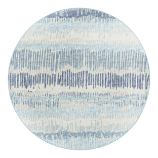 Winslow WL4 Charcoal 10' x 10' Round Rug, 4' x 4' - Contemporary - Area ...