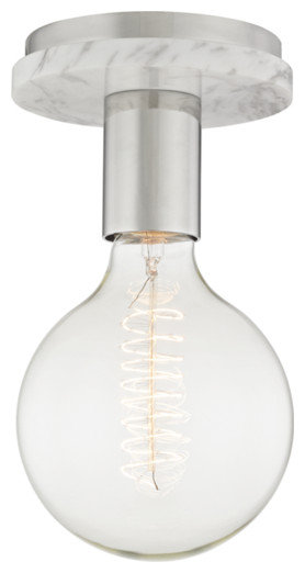 Mitzi H110601-Pn, 1 Light Semi Flush - Transitional - Flush-mount ...