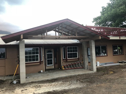 Front entry gable roof