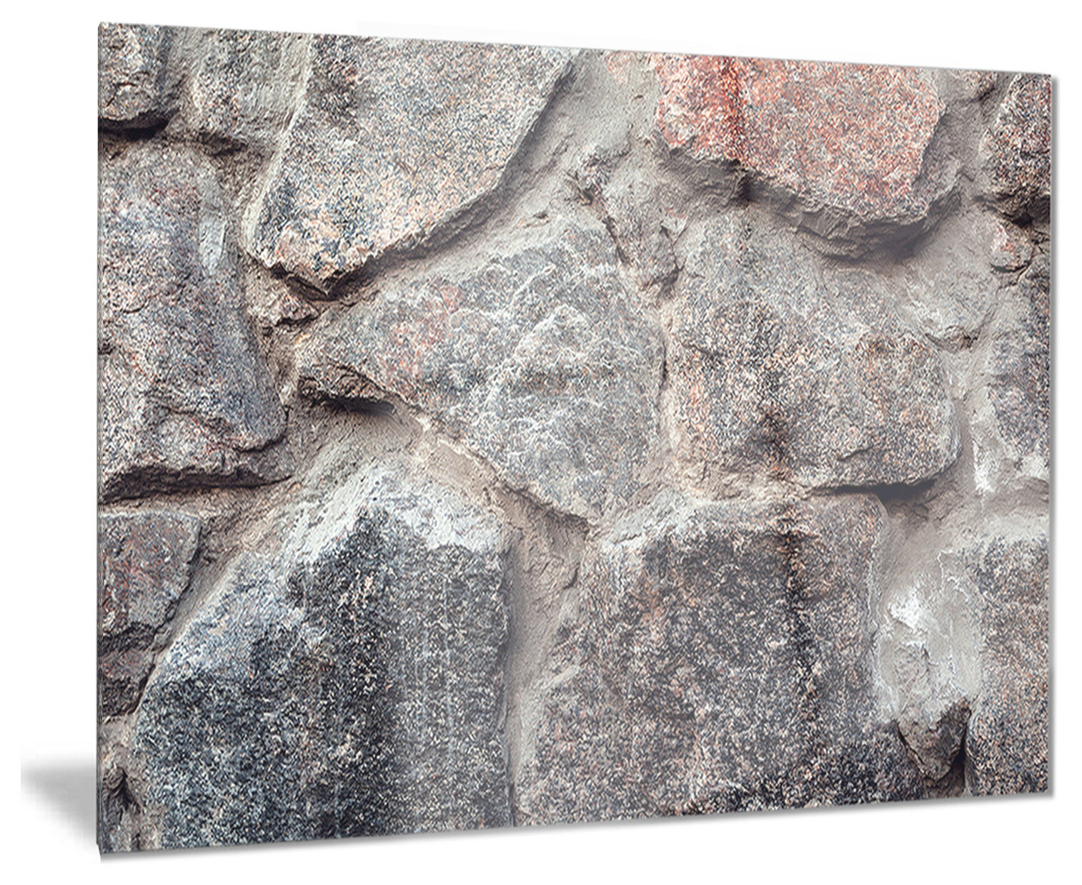 "Natural Granite Stone Texture" Landscape Photo Metal Wall Art, 28"x12 ...