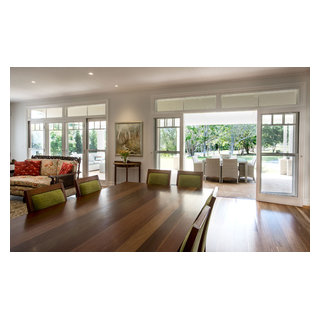 Eden Made white timber doors and sash windows shine in this estate home ...