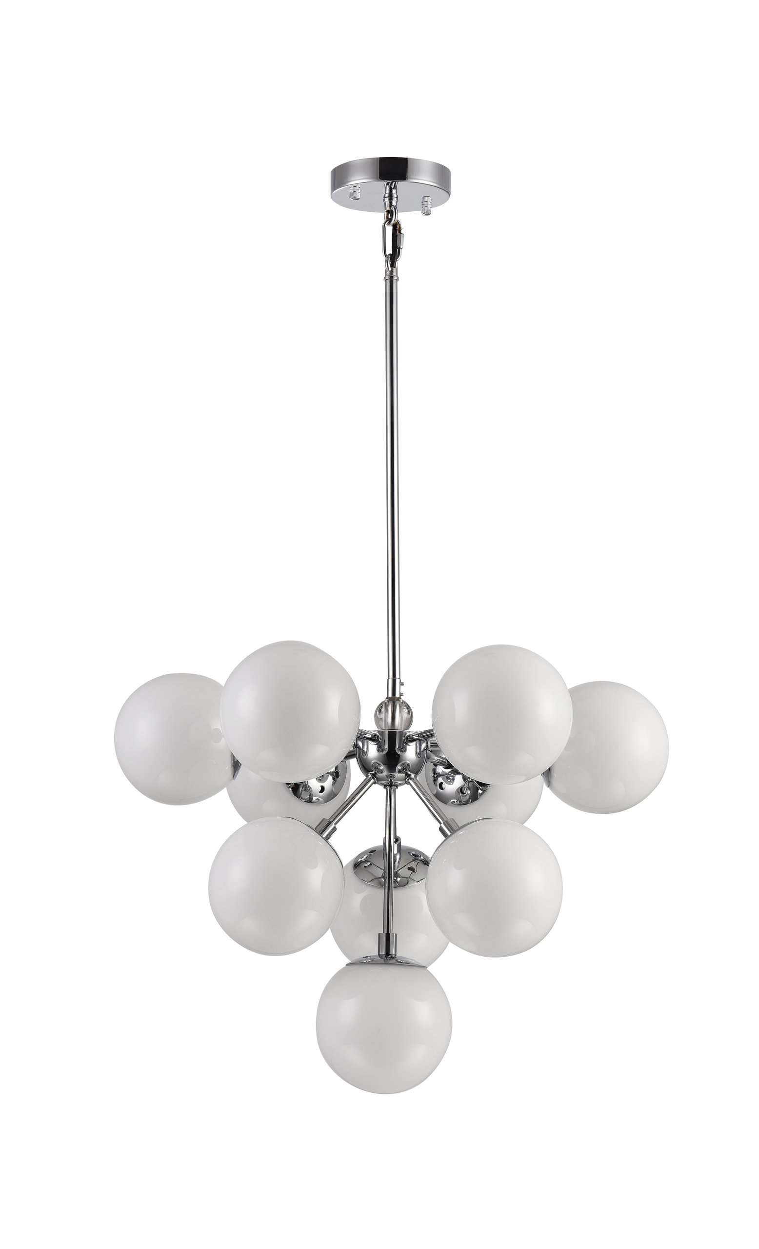 Glass Orb Shades Light Fixture - Midcentury - Chandeliers - by Design ...