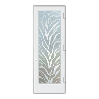 Interior Prehung Door or Interior Slab Door - Tiger Stripes - Primed ...