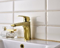 metallic gold grout