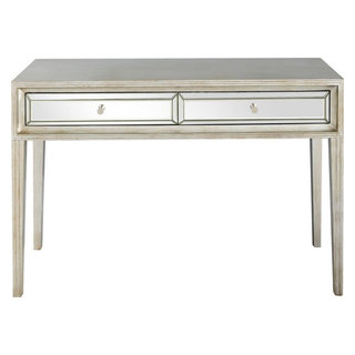 Camden Isle Delaney Mirrored Glass Console Table - Farmhouse - Console ...