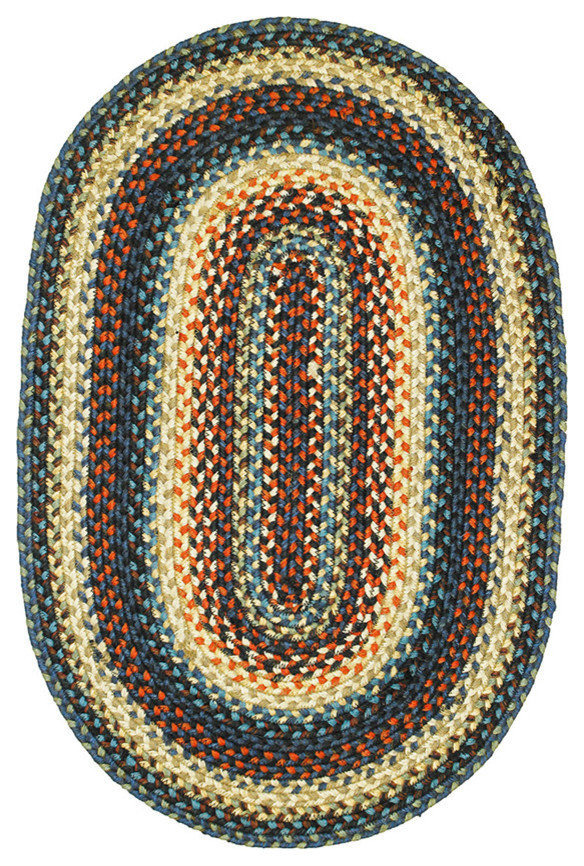 Artemis Braided Jute Oval Rug, 1'8"x2'6" - Contemporary - Area Rugs ...