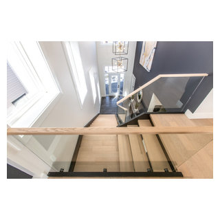 Glass Railing - Modern - Staircase - Vancouver - by Bezdan Railing ...