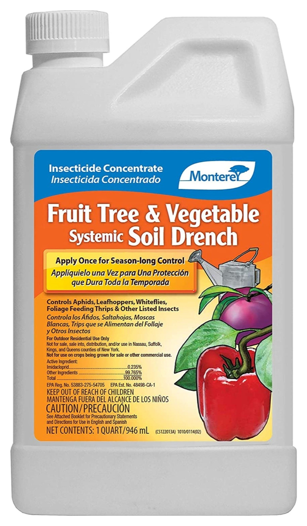 Monterey Fruit Tree & Vegetable Systemic Soil Drench Insecticide ...