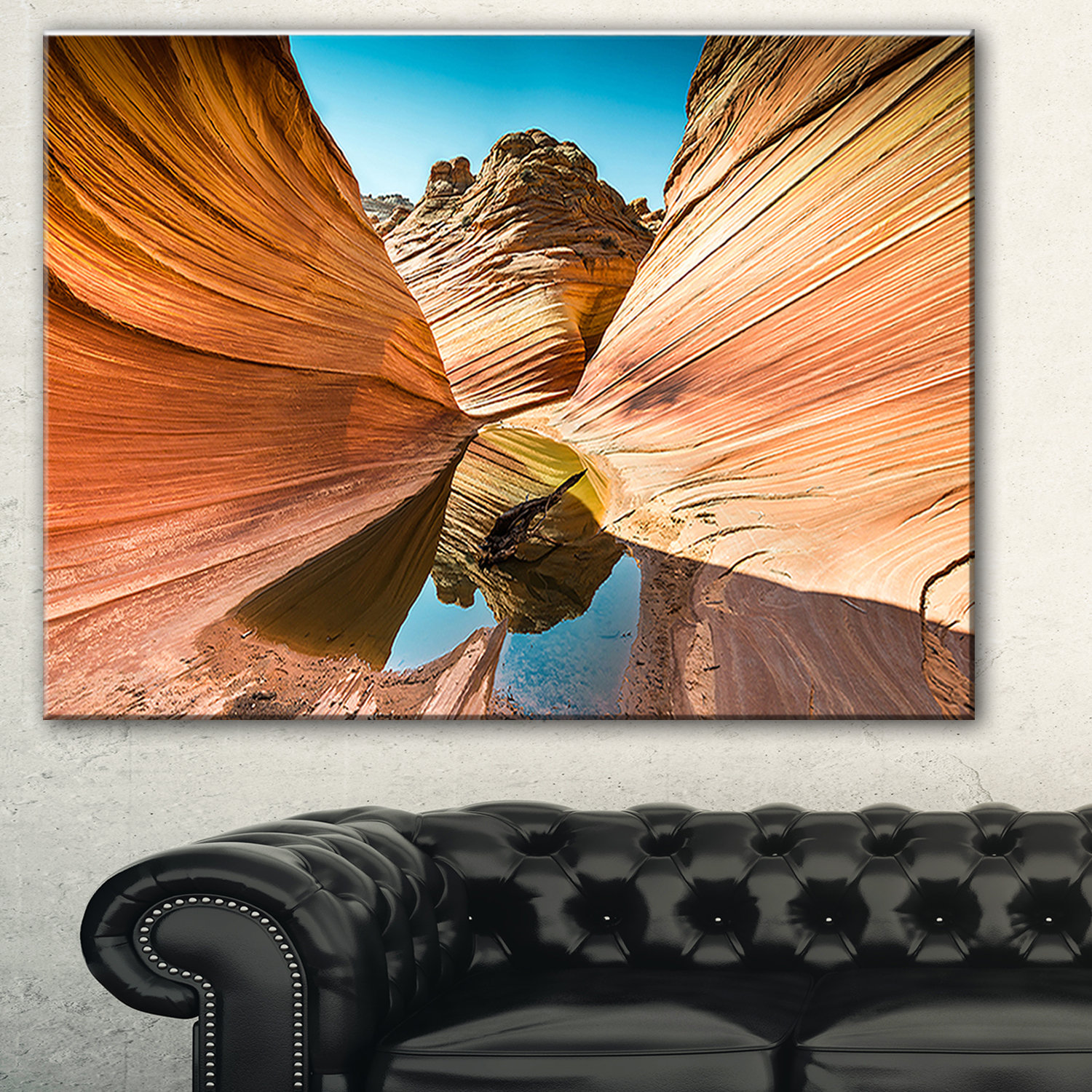"Water inside Arizona Wave" Canvas Print, 40"x30" - Southwestern ...