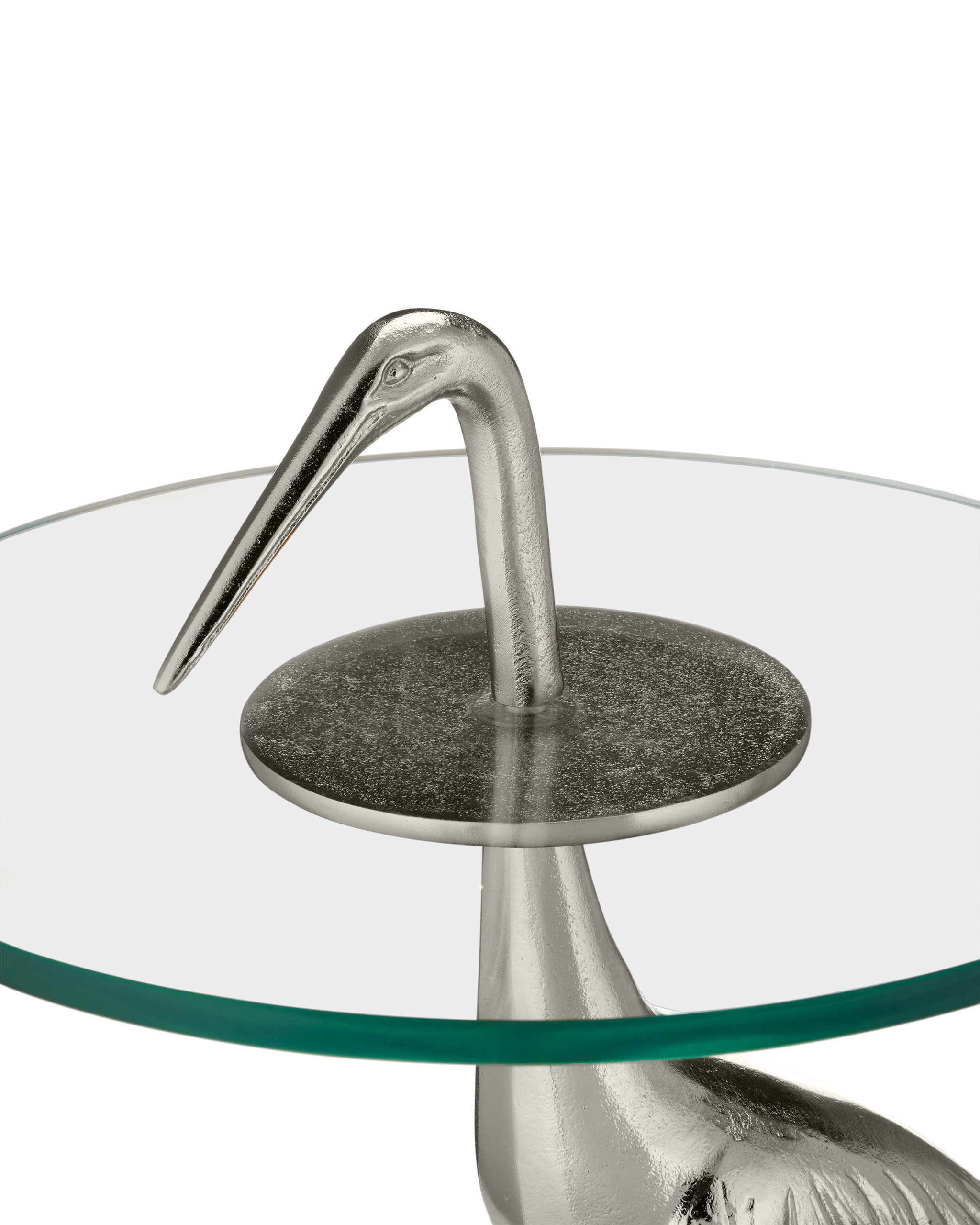 Crane Silver Accent Table - Beach Style - Side Tables And End Tables ...