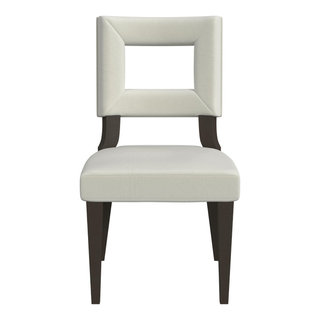 Elston Side Chair White Hardwood Solids, 100% Polyester - Transitional - Dining Chairs - by ...