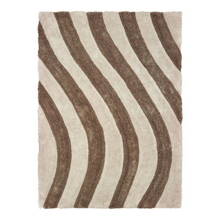 United Weavers Finesse Streamer Beige Area Rug 5'3x7'2 - Contemporary ...