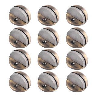 Door Stop Antique Brass Eclipse Dark Floor Mount Bumper Pack of 12 ...