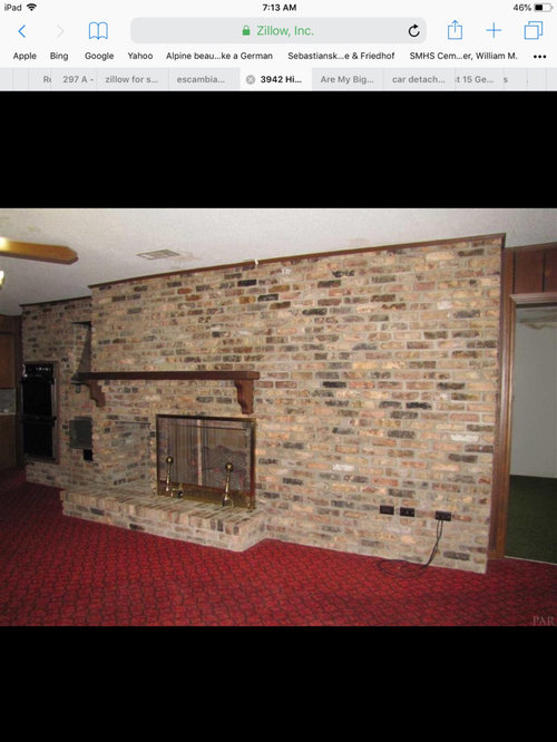 Brick Fireplace Reno- How would you update?