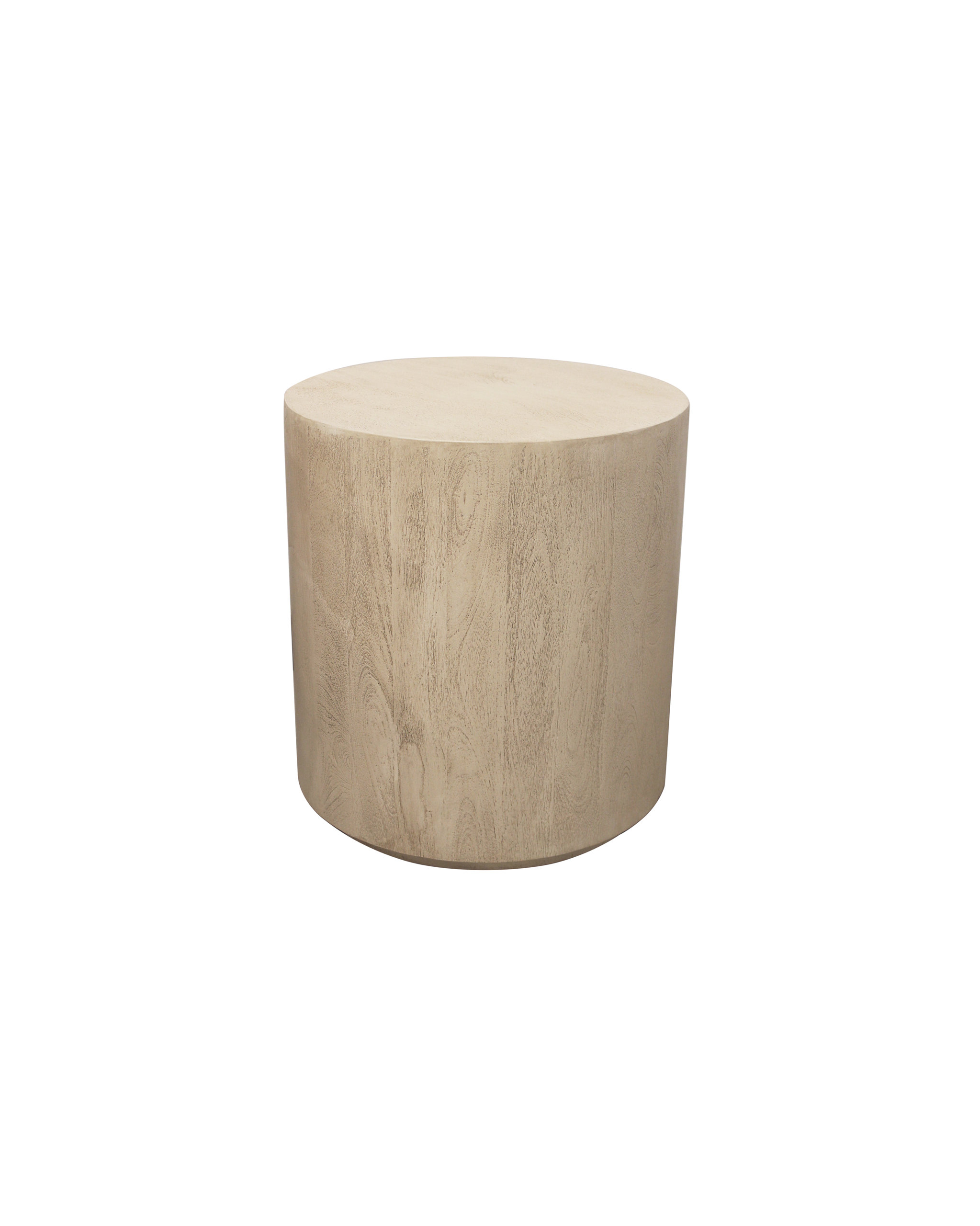 Flagstaff 18" Round Side Table, Stone Natural - Transitional - Side ...