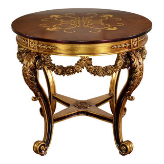 Royal Round Accent Table, 35.4" - Victorian - Side Tables And End ...