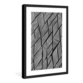 "Overlap" Framed Painting Print, 8"x12" - Contemporary - Prints And ...