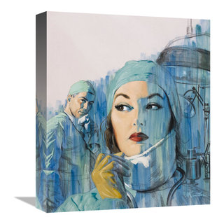 "A Doctor Comes to Bayard" Stretched Canvas Giclee by Mort Kunstler ...