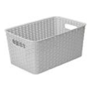 Plastic Rattan Storage Box Basket Organizer, Large - Tropical - Storage ...