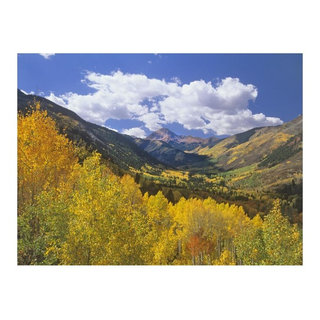 "Haystack Mountain, Maroon Bells-Snowmass Wilderness" Paper Art, 18"x14 ...