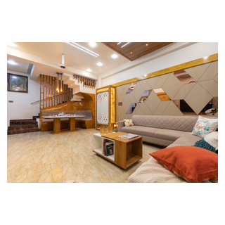 RESIDENTIAL BUNGALOW - Contemporary - Living Room - Ahmedabad - by ...