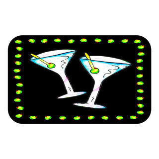 Twin Martini Bath Mat, 20"x15" - Transitional - Bath Mats - by Gifts by ...