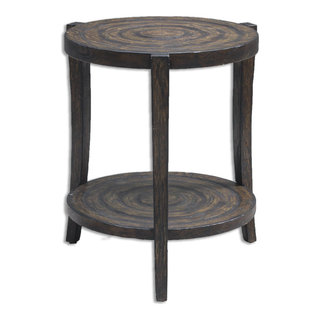 Uttermost Pias Rustic Accent Table - Rustic - Side Tables And End ...