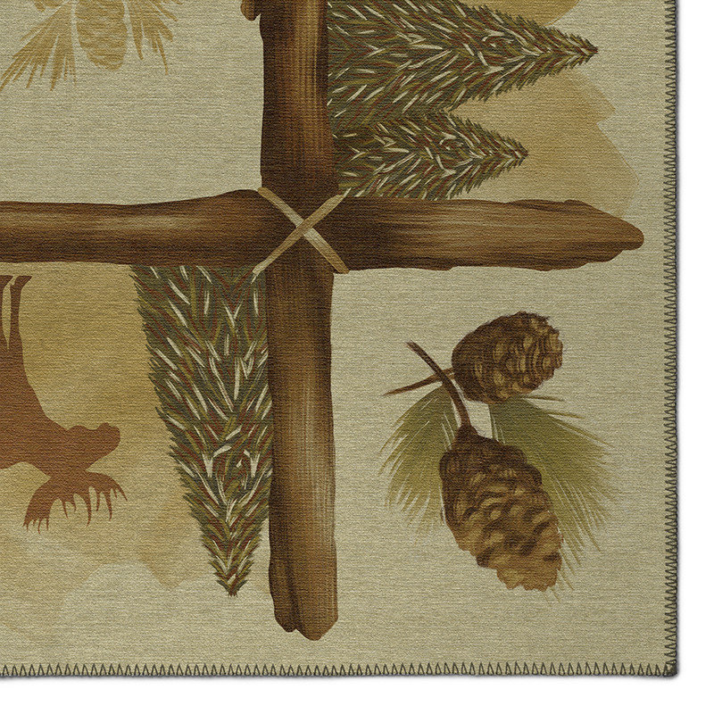 Indoor/Outdoor Excursion EX2 Beige Washable 10' x 14' Rug - Farmhouse ...