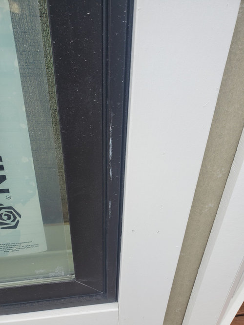 New marvin windows scratched. Reasonable repair?