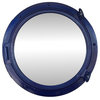 Porthole Mirror, Navy Blue, 24" - Beach Style - Wall Mirrors - by ...
