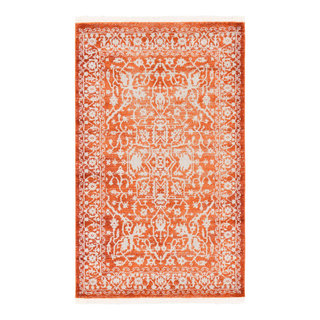 Rug Unique Loom New Classical Terracotta Rectangular 3' 3 x 5' 3 ...