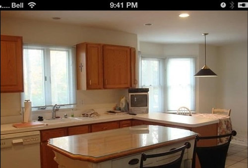 Modernize this 90's kitchen