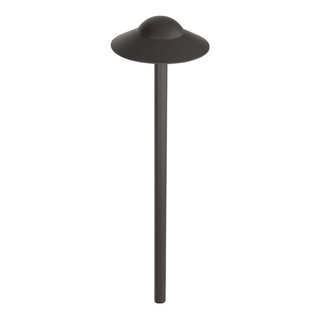 Path Light LED Canopy Path Light, Bronze on Brass - Transitional - Path ...