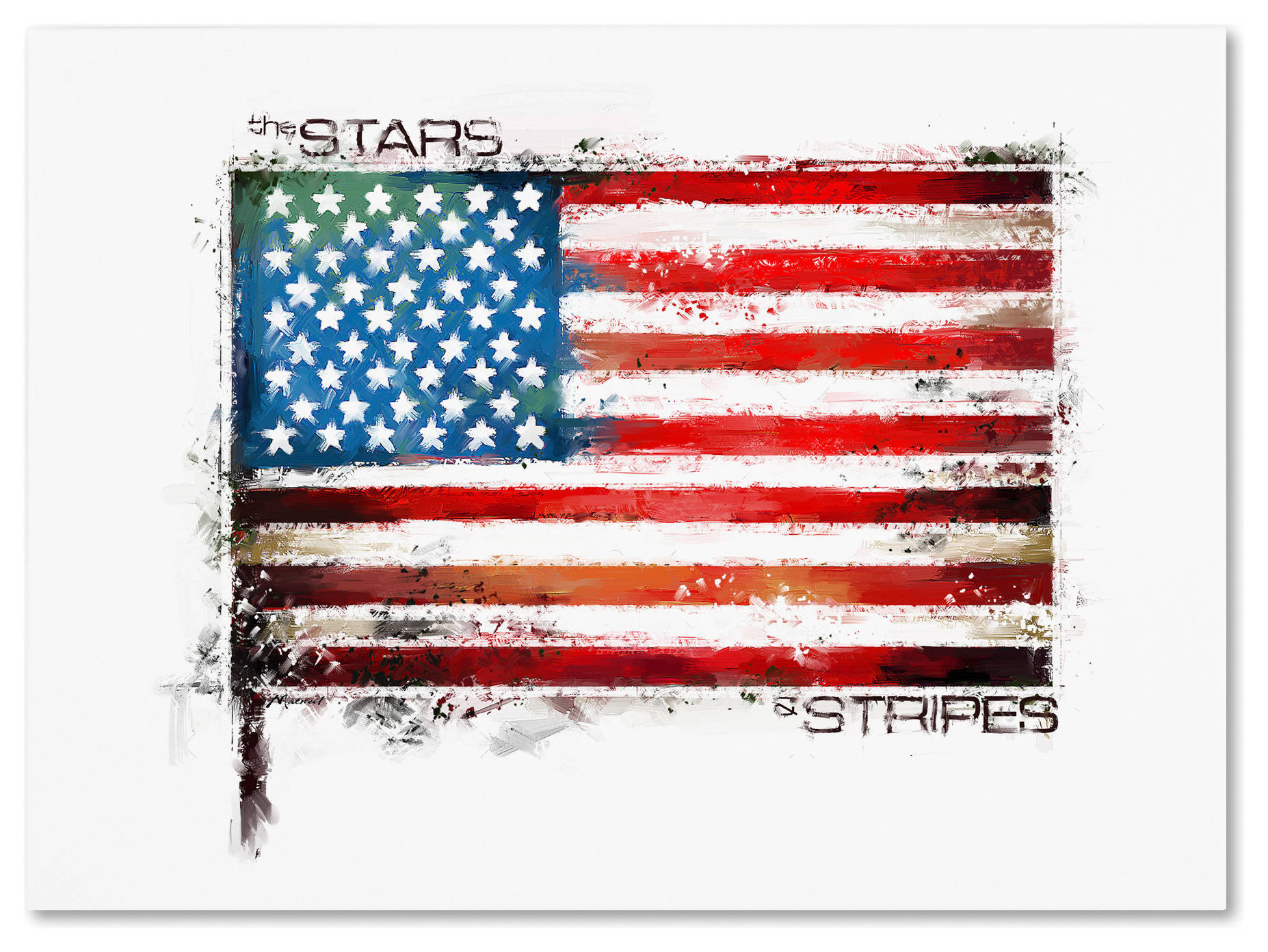 The Macneil Studio 'Stars and Stripes' Canvas Art, 19"x14 ...