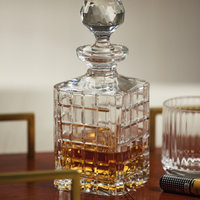 Ezekiel Crystal Glass Whiskey and Brandy Decanter - Traditional ...
