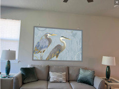 How large a picture for over 94 inch couch?