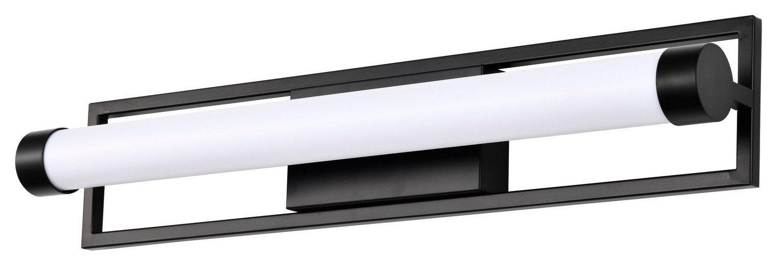 Canal LED Vanity, Matte Black - Transitional - Bathroom Vanity Lighting ...