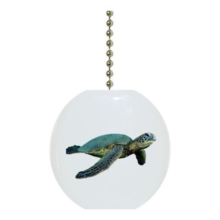 Green Sea Turtle Ceiling Fan Pull - Traditional - Ceiling Fan ...