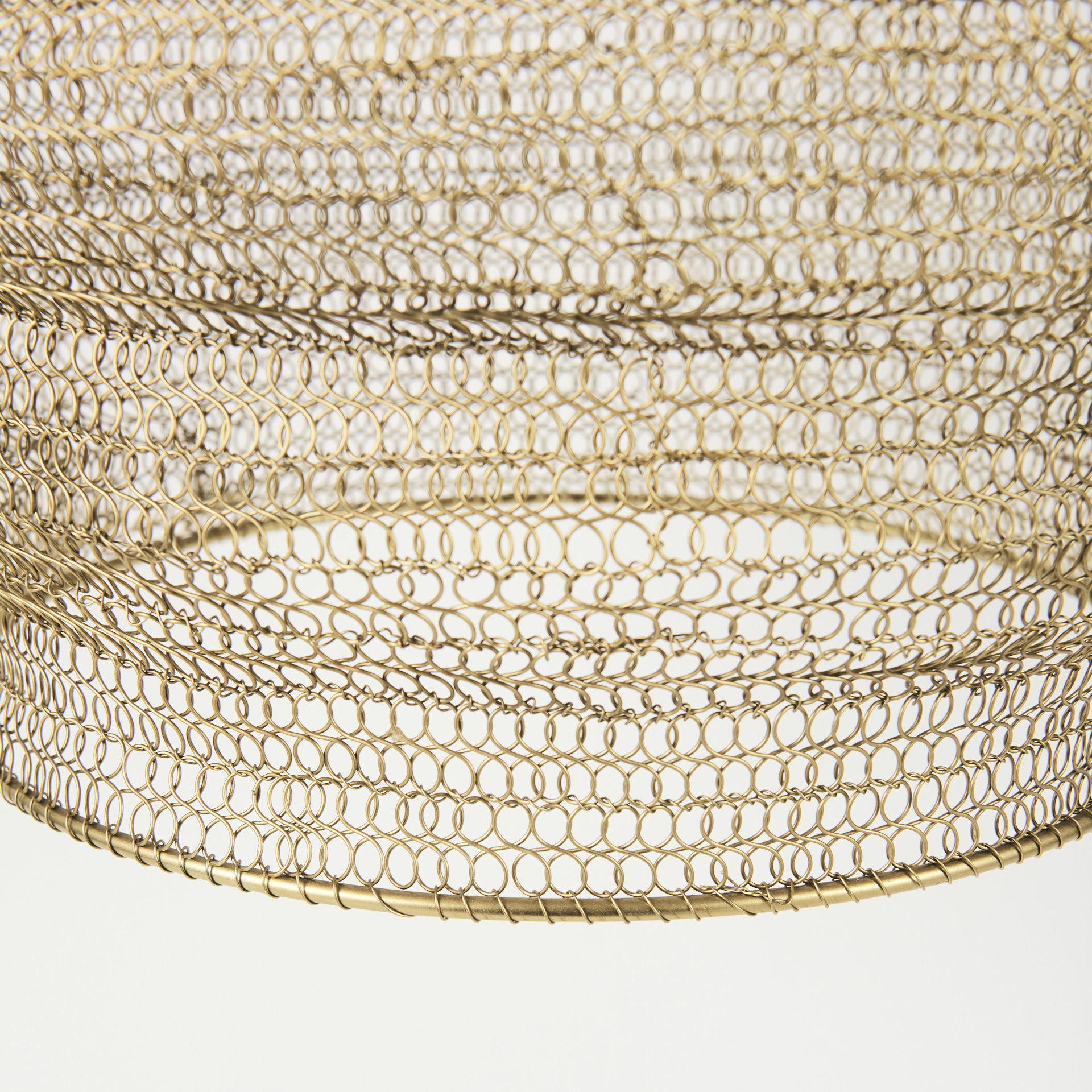 Halycon Gold Mesh & Iron Pendant Light - Contemporary - Pendant ...
